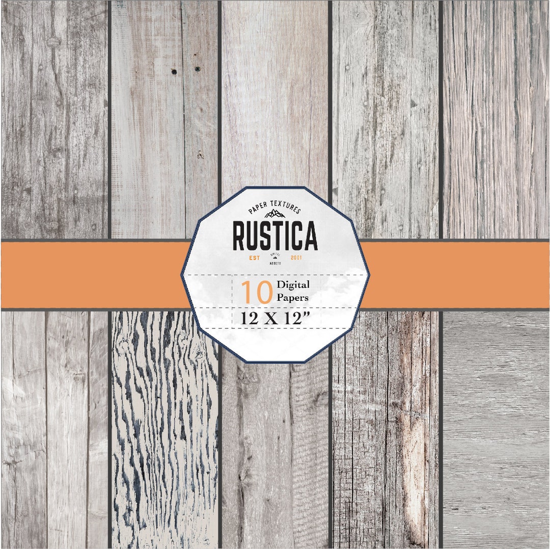 Rustic White Wood Digital Paper Pack, Wood Textures, Wood Digital ...