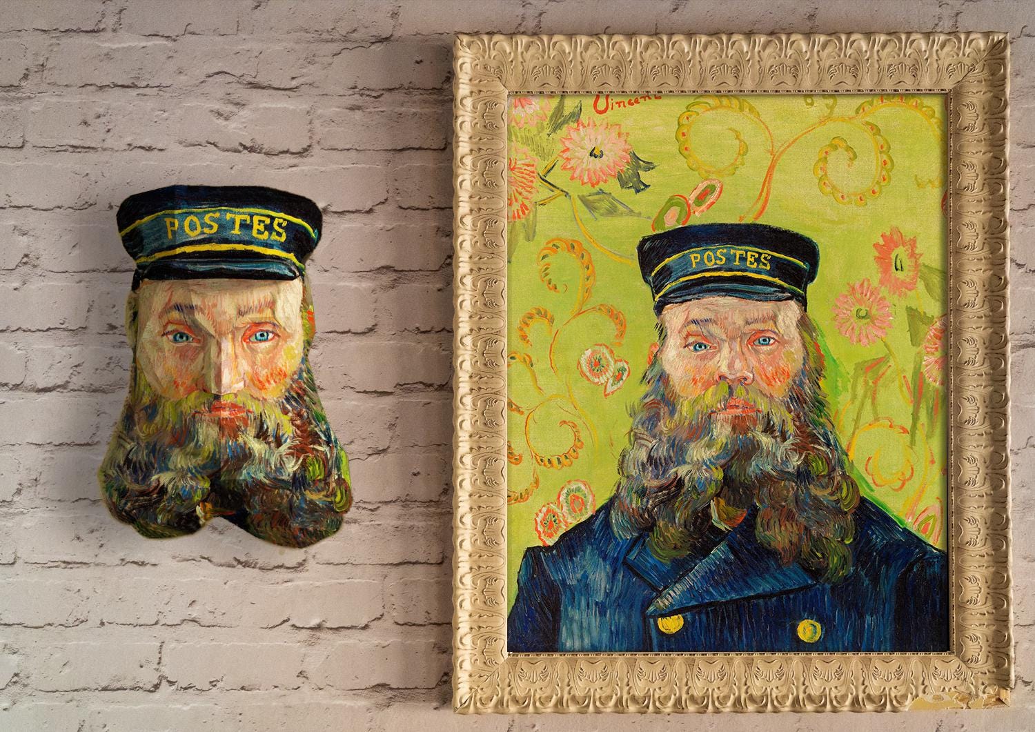 3D Paper Craft Low Poly Object Art Model Pattern DIY - Van Gogh ...