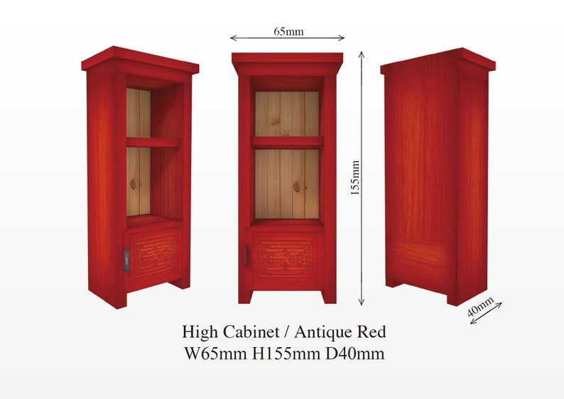 Realistic Miniature Bookshelf, Paper Craft Digital Template Pattern ...
