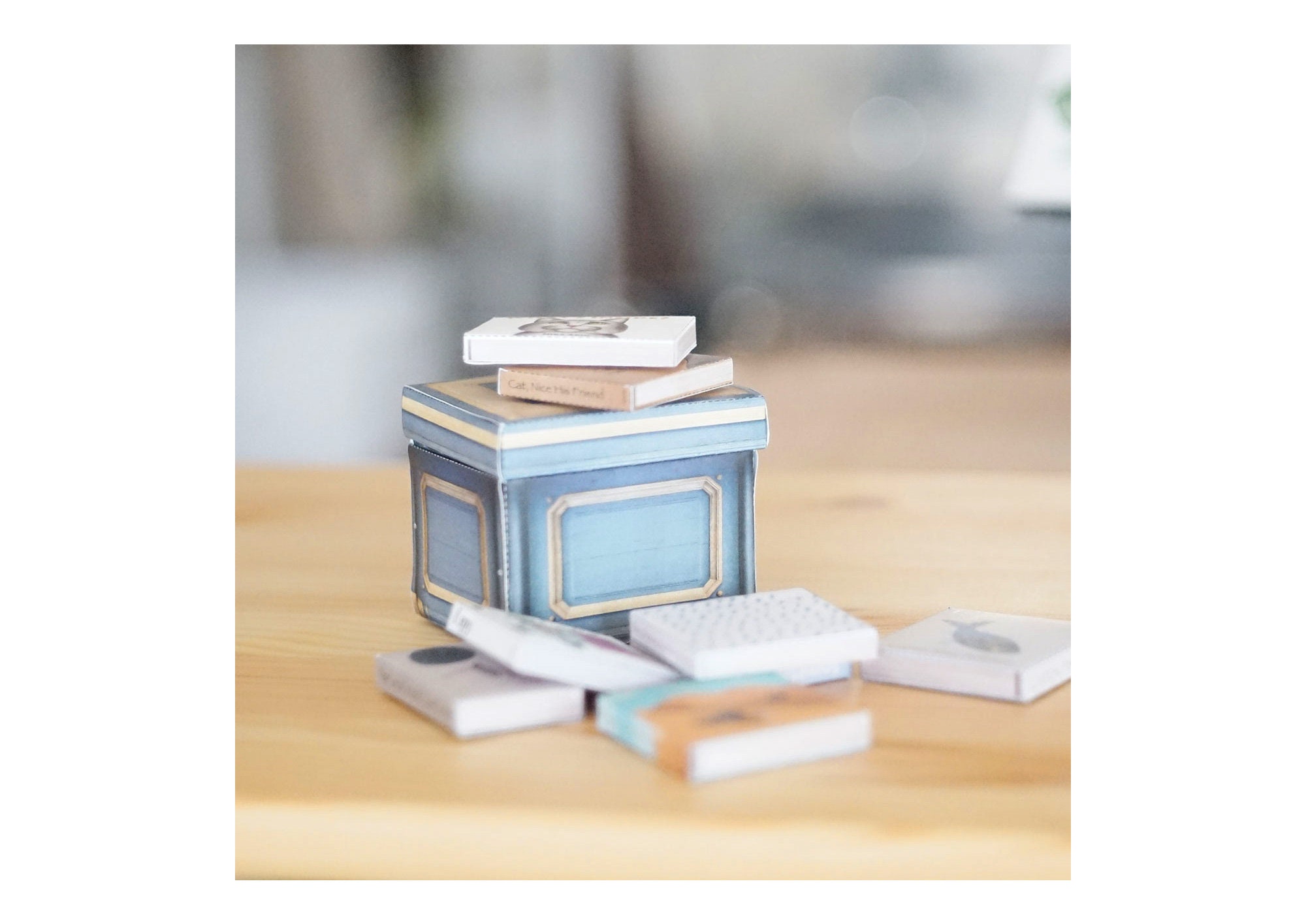 Realistic Miniature Books, Paper Craft Digital Template Pattern ...