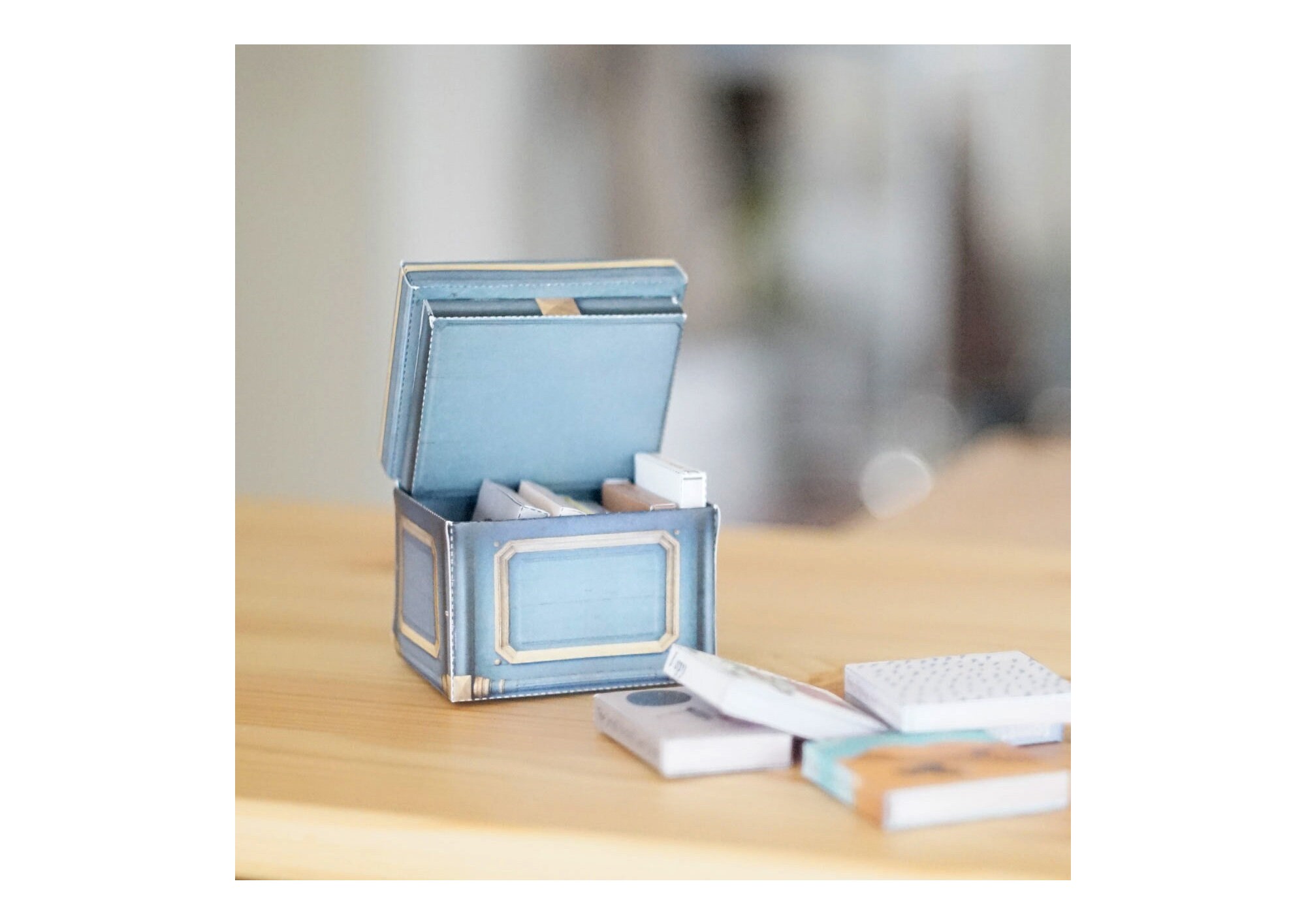 Realistic Miniature Books, Paper Craft Digital Template Pattern ...