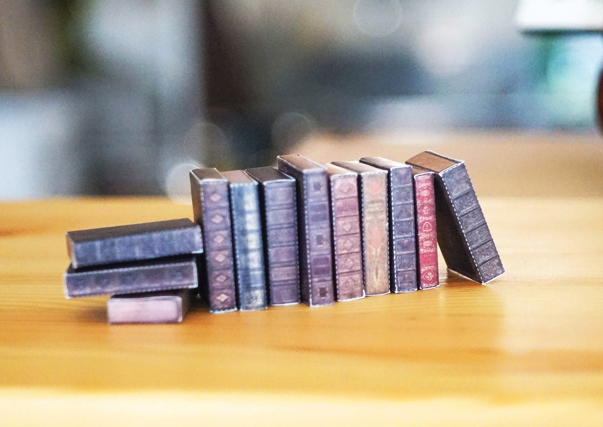 Realistic Miniature Books, Paper Craft Digital Template Pattern, Set of ...