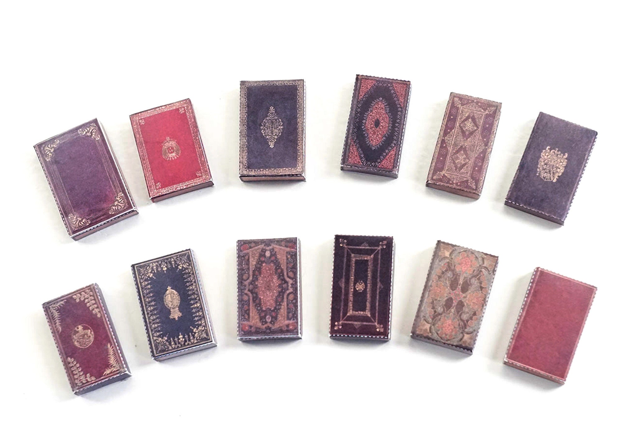 Realistic Miniature Books, Paper Craft Digital Template Pattern, Set of ...