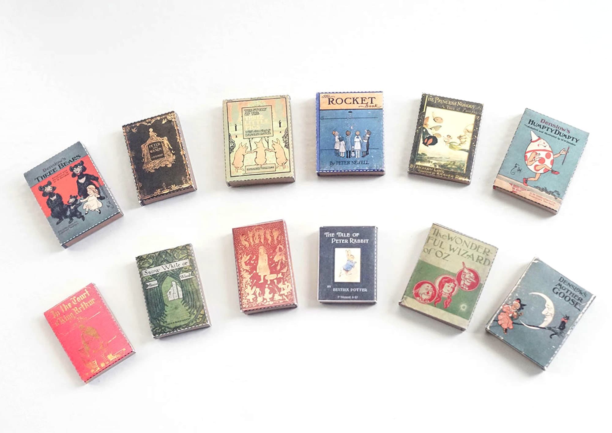 Realistic Miniature Books, Paper Craft Digital Template Pattern, Set of ...