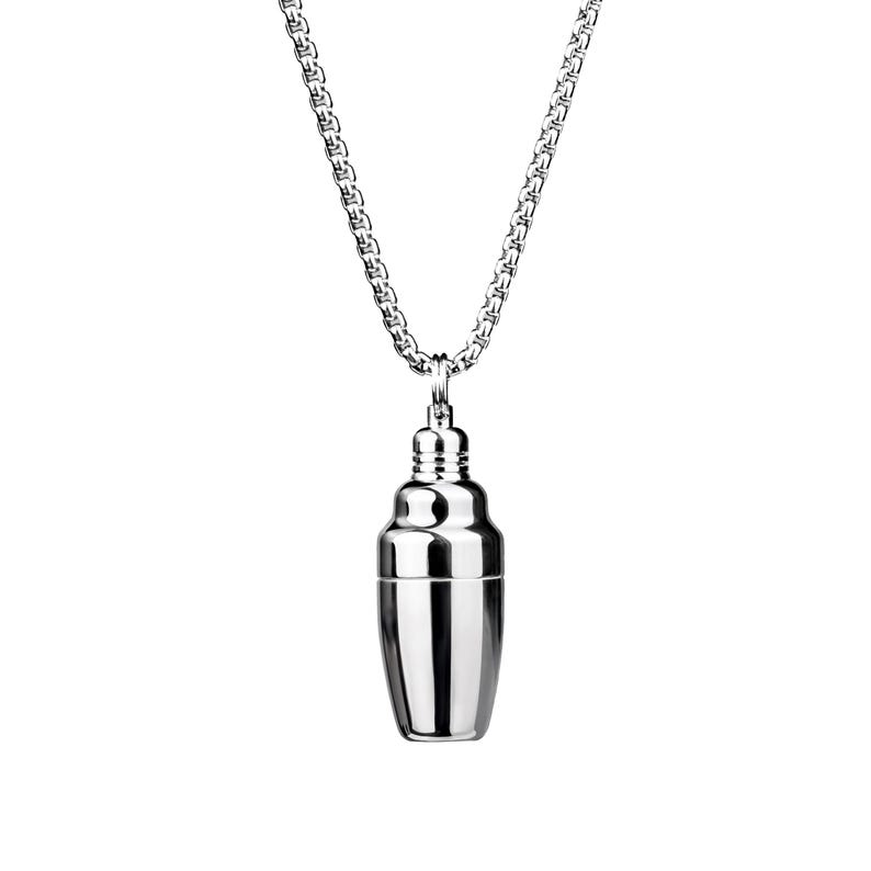 Mini Cocktail Shaker Necklace – Stainless Steel Bartender Gift | Tiny ...