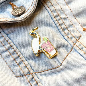 Vodka Crane Pin | Vodka Cranberry, Cocktail, Wildlife, Cute, Pink ...