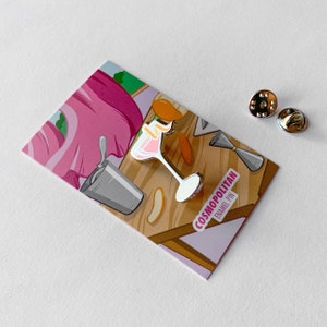Cosmo Cocktail Pin | Classic Cocktail Enamel Pin, Gift for Bartender ...