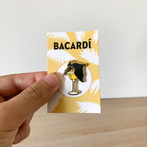Bacardi Old Cuban Pin Rum Cocktail Gift Idea for Him, Vampire Diaries ...