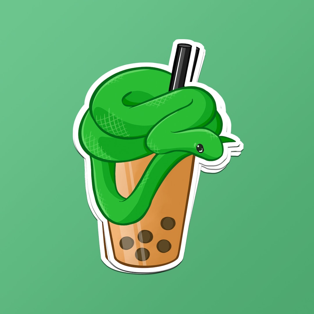Boba Boa Constrictor Sticker Fun Cute Adorable And Perfect For Autumn