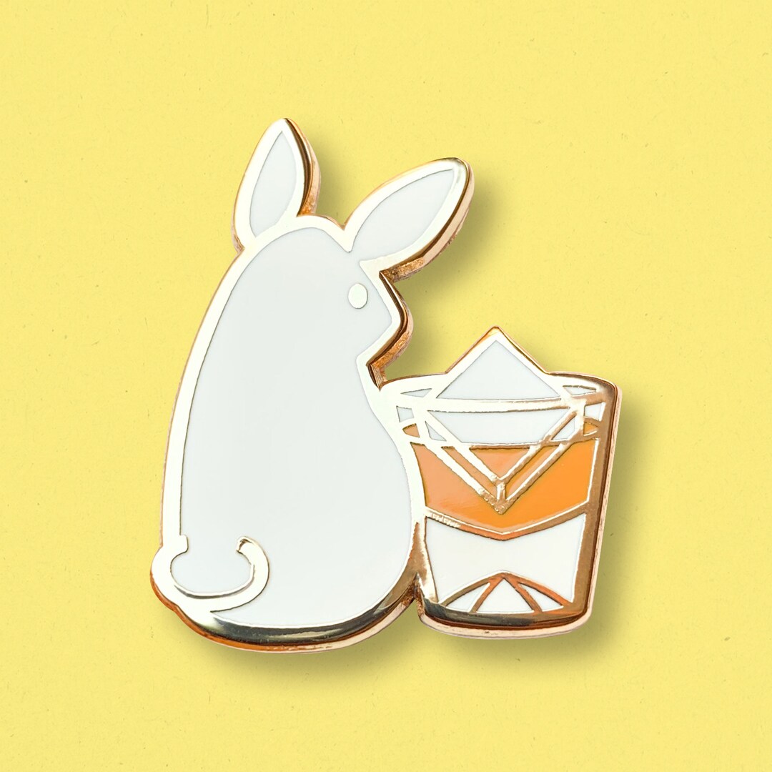 Rabbit Whisky Pin | Lucky, Bunny, Easter, Scotch, Bourbon, Rye, Spirit ...