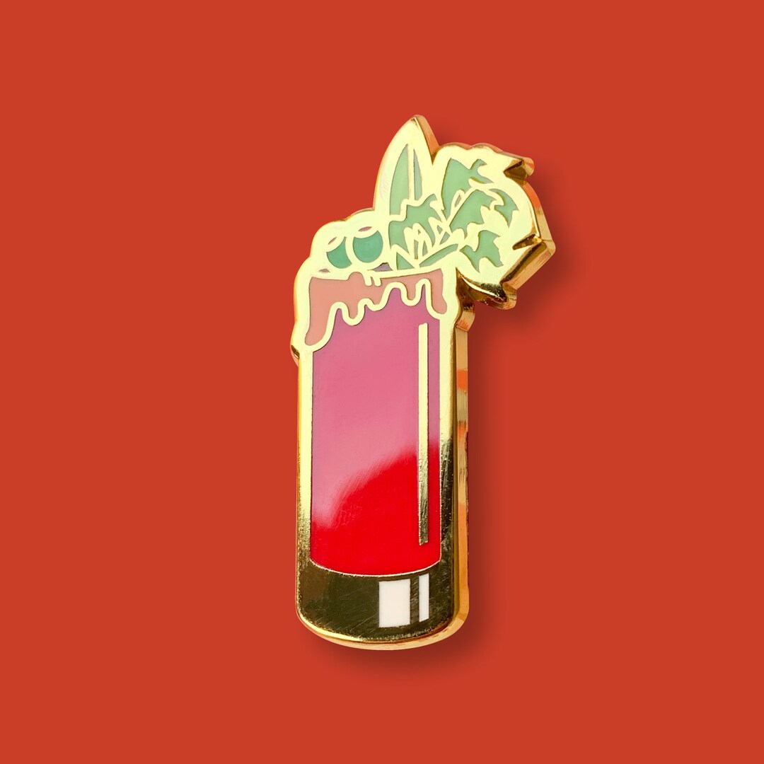 Bloody Mary Cocktail Pin | Classic Cocktail Enamel Pin, Gift for ...