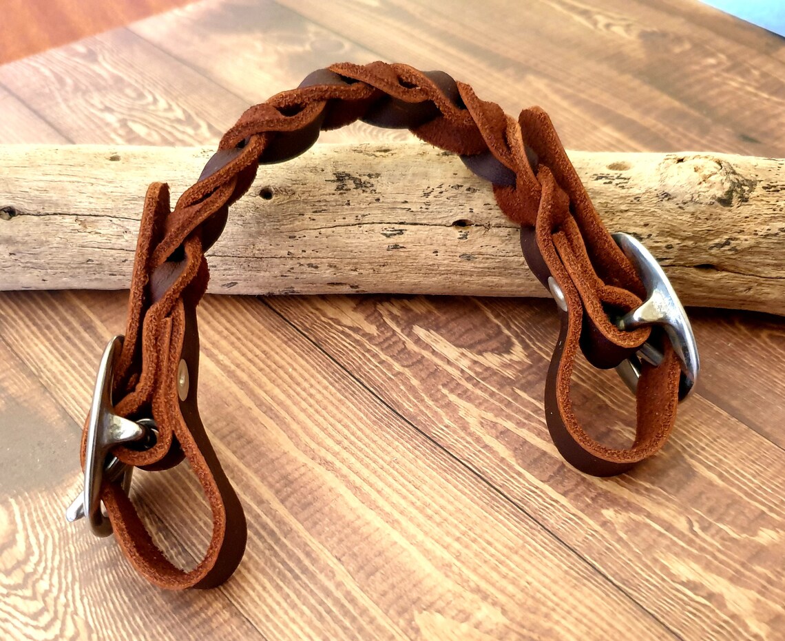 Leather Spliced Chin Strap/bit Hobbles 3 Colour Options - Etsy