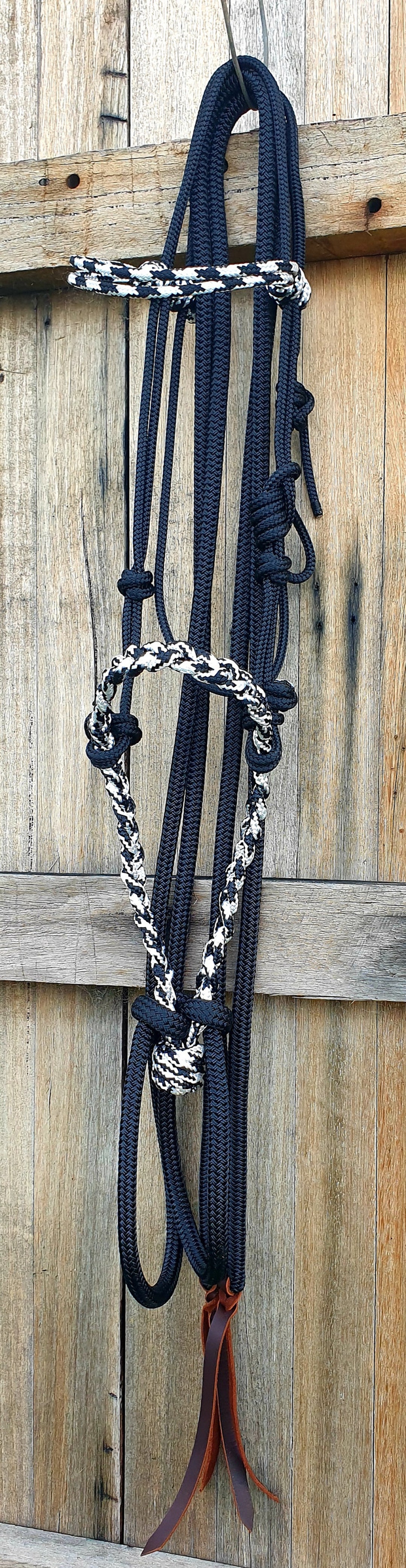 LOPING HACKAMORE With Plaited Rope Bosal, Bit Less Bridle - Etsy