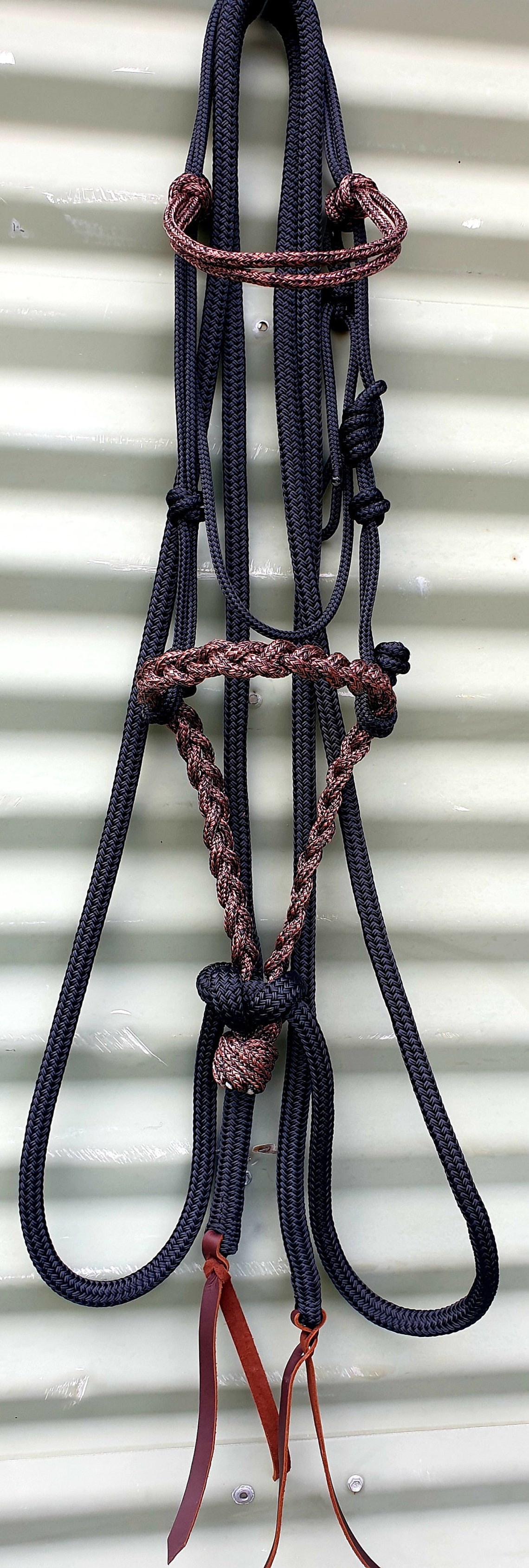 LOPING HACKAMORE With Plaited Rope Bosal, Bit Less Bridle - Etsy