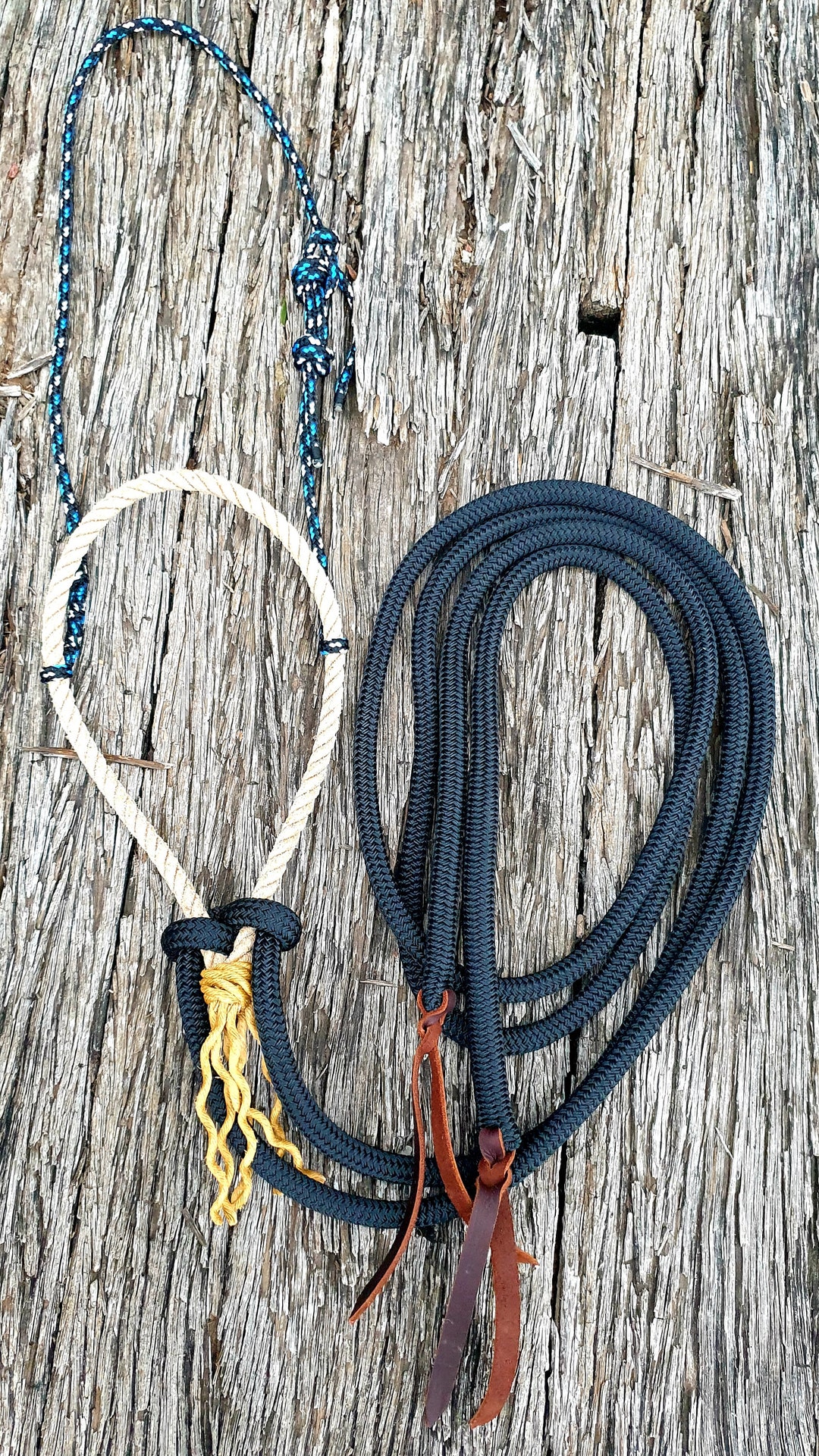 Lariat Nose Loping Hackamore With Slip Ear Headstall and Reins, Bit Less Bridle - Etsy
