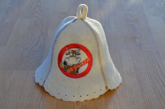 Banya Cap Men Birthday Present Sauna Hat Wool Sauna Felt Bath - Etsy