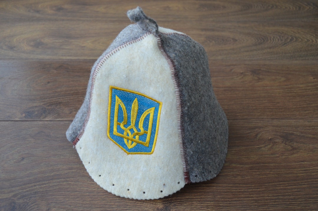 Sauna Hat Wool, Ukrainian Banya Cap, Felt Bath Accessories Unique ...