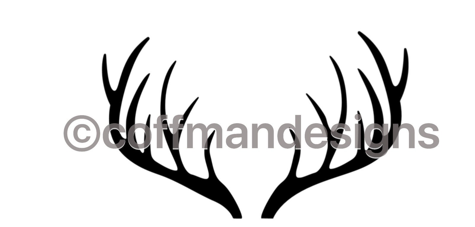 Deer Antler SVG - Etsy
