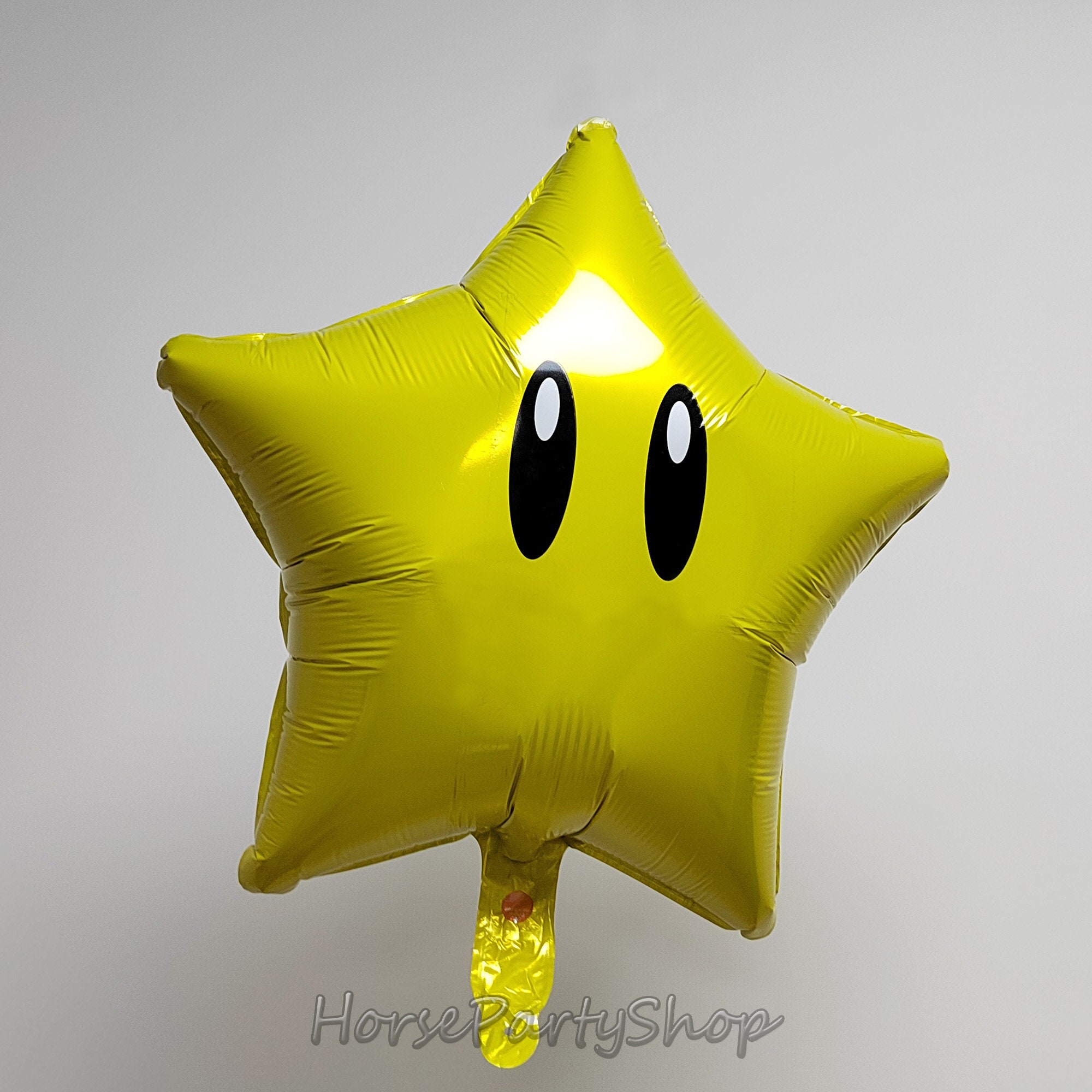 Yellow Star Balloon With Eyes, 18-inch Birthday Party Balloon 2pcs - Etsy