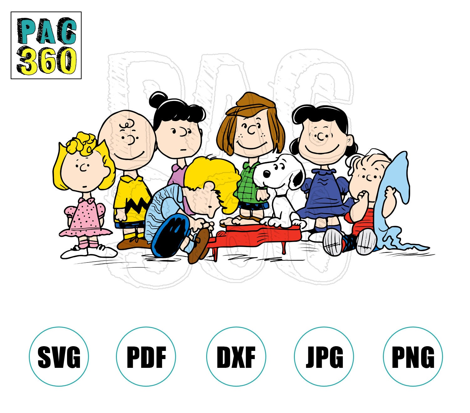 Peanuts Friends SVG | Etsy
