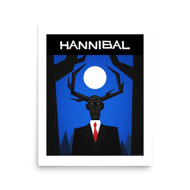 HANNIBAL | TV Show | Mads Mikkelsen | Wendigo | Stag | Poster - Etsy