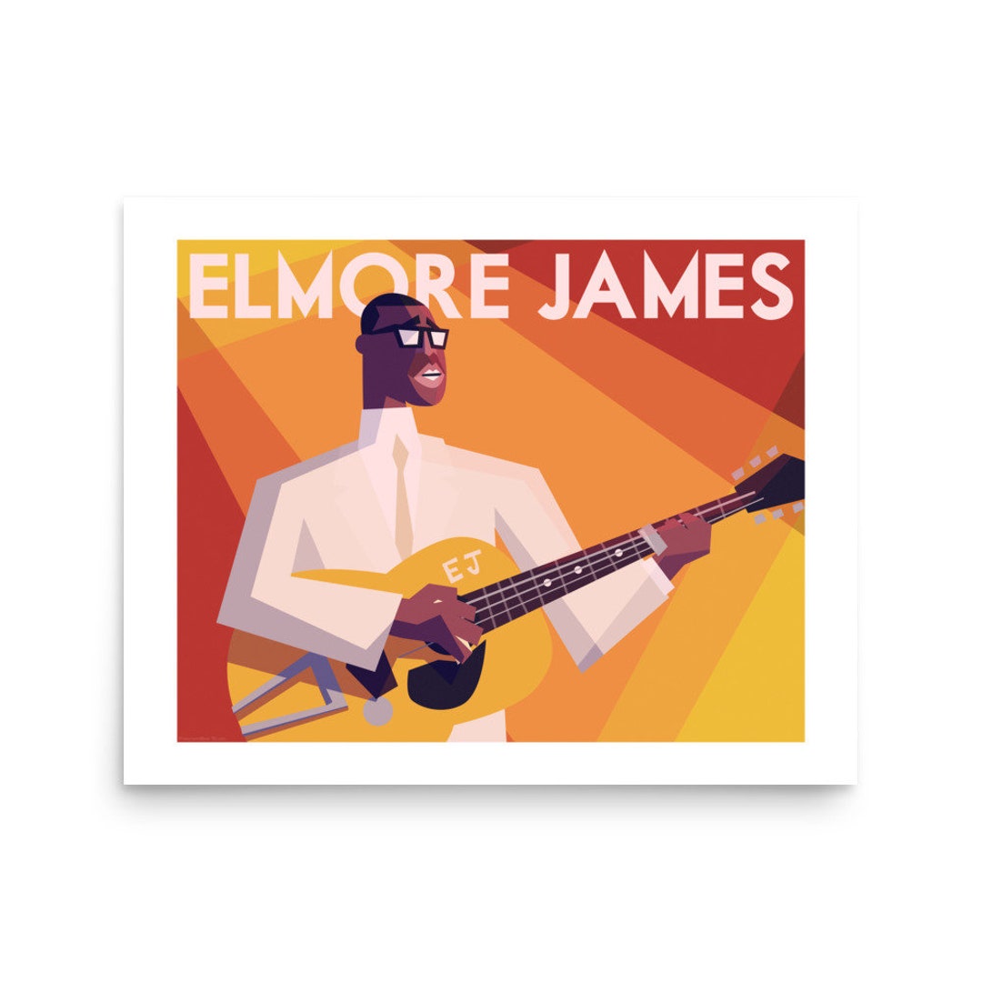 ELMORE JAMES Poster | Slide Guitar | Dust My Broom - Etsy