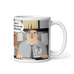 OFFICE SPACE | Milton | Bill Lumbergh | Initech White Glossy Mug - Etsy
