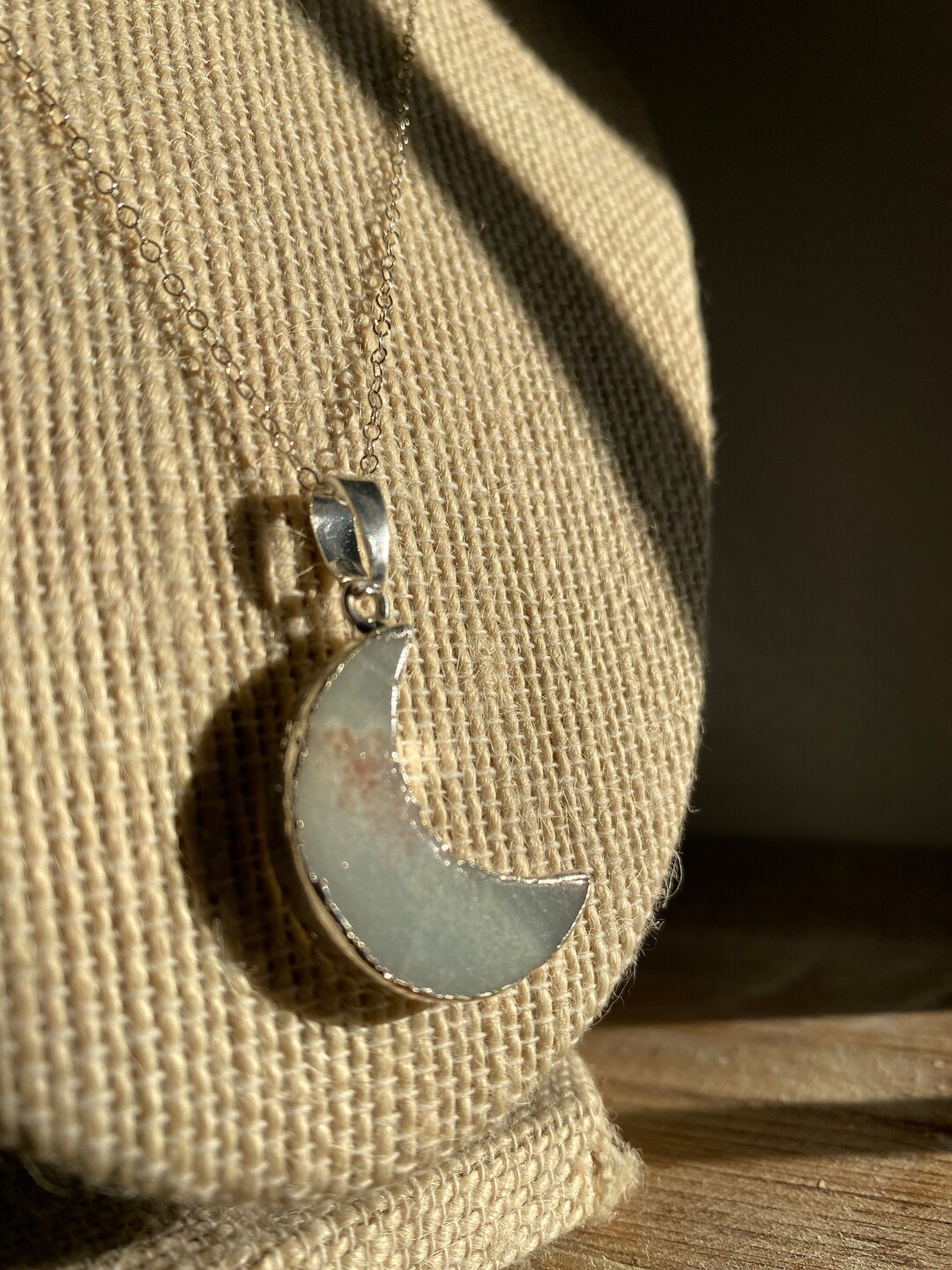 Sterling Silver Crescent Moon - Etsy