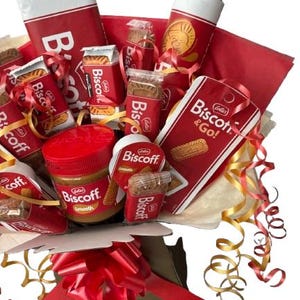 Lotus Biscoff Biscuit Bouquet - Luxury Biscuit Gift - Christmas ...