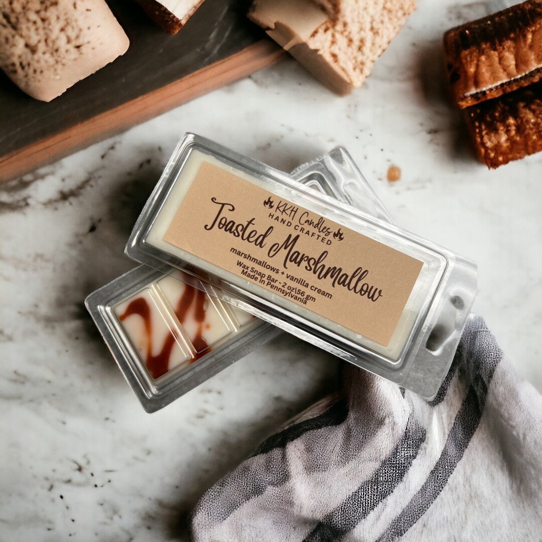 Toasted Marshmallow Wax Snap Bar Wax Melts Wax Tarts Candle Warmer ...