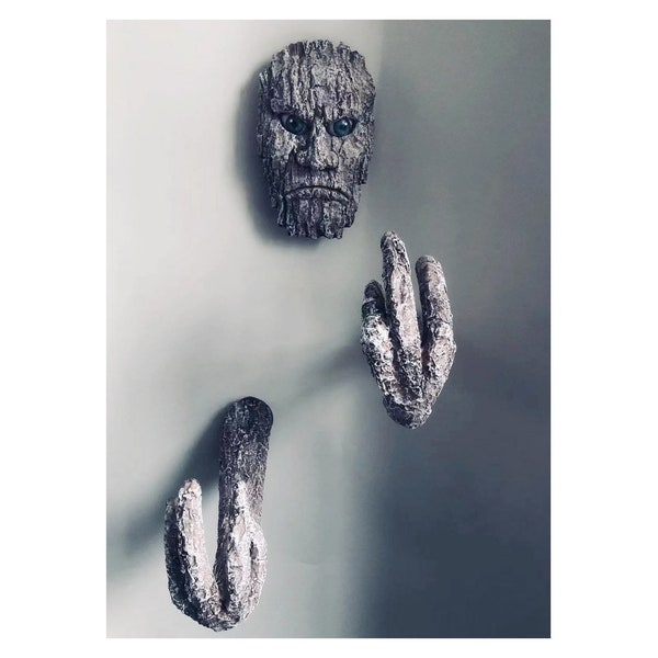 Man Coming Out of the Wall Sculpture - Etsy