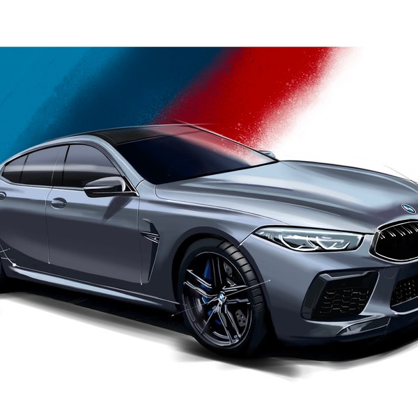 Bmw m8 wall art - Etsy France