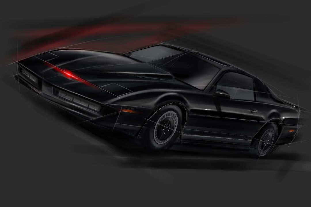 K.I.T.T Knight Rider Pontiac Firebird Digital Art Drawing Print by ...