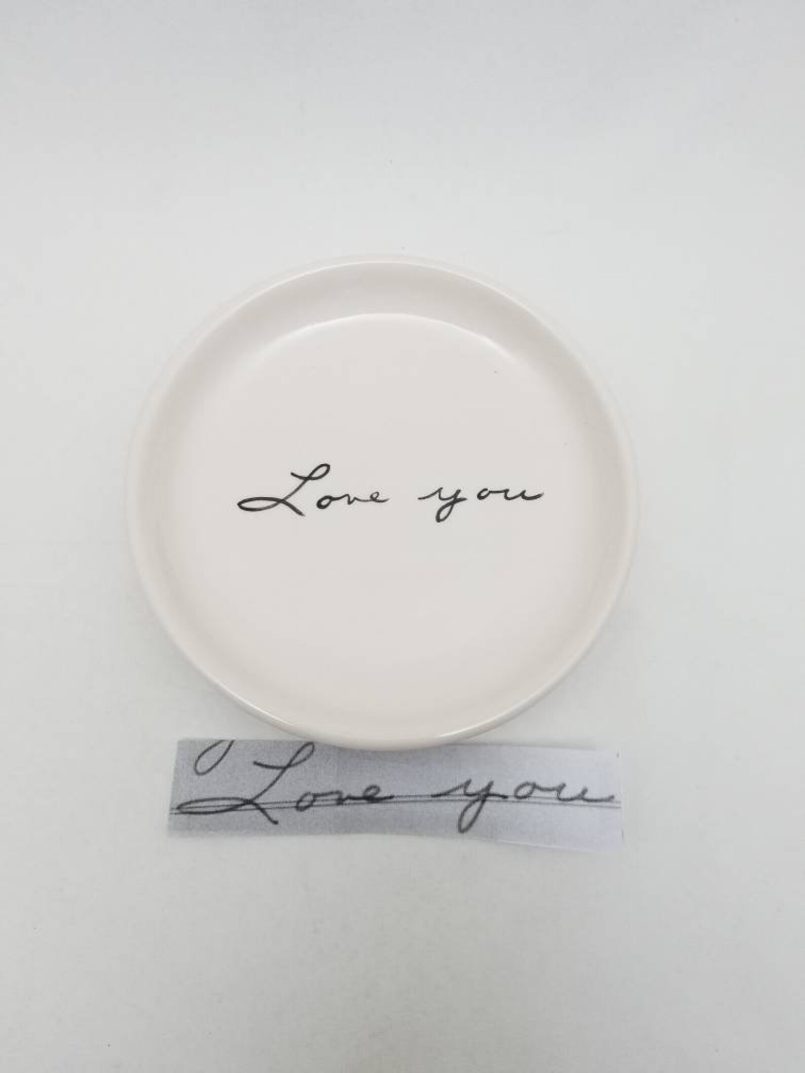Jewelry Dish With Handwriting / Handwriting Plate / - Etsy