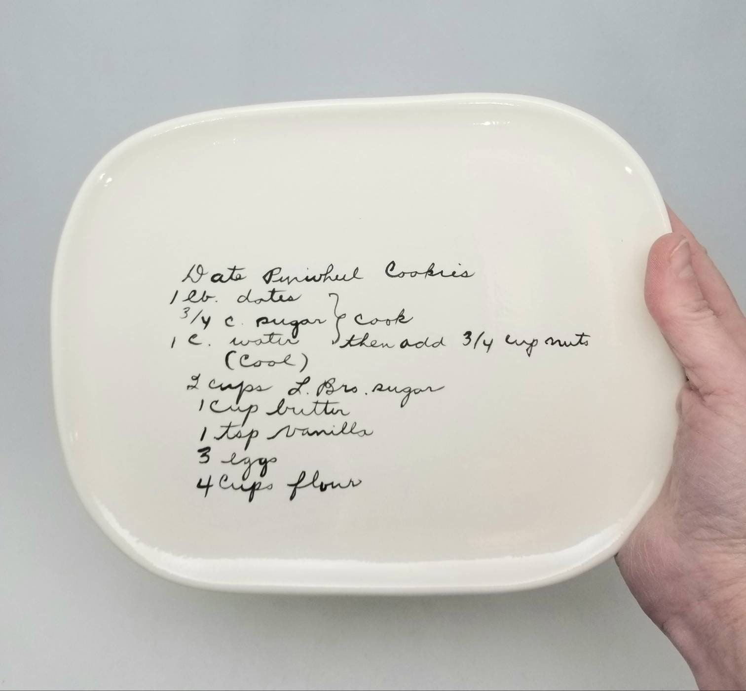 Snack Plate / Catch All Plate / Family Recipe Plate / Small - Etsy