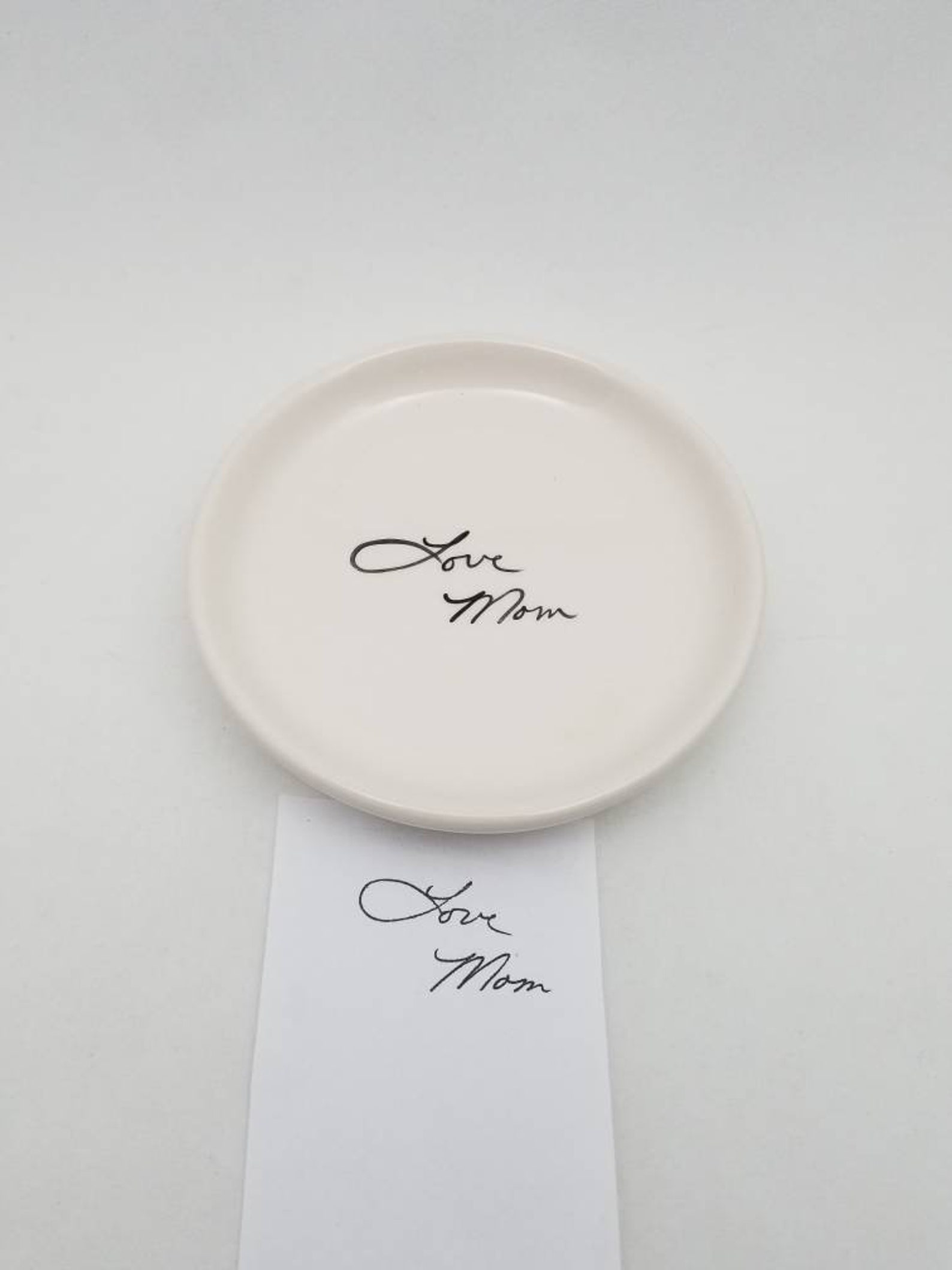 Jewelry Dish With Handwriting / Handwriting Plate / - Etsy