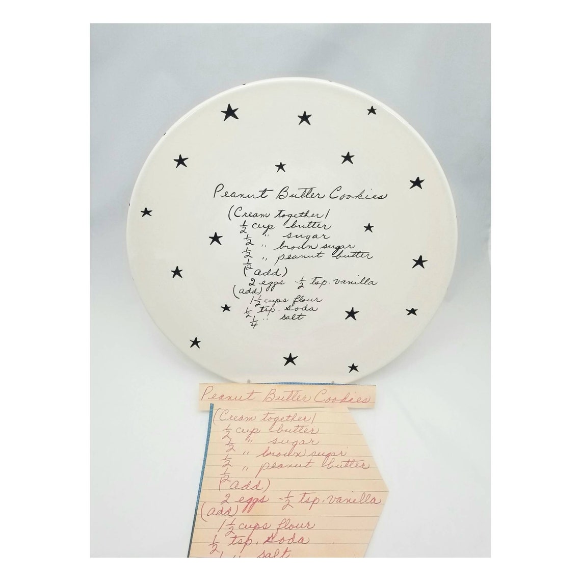 Family Recipe Plate / Handwriting Dish / Handwriting Plate / Memorial ...
