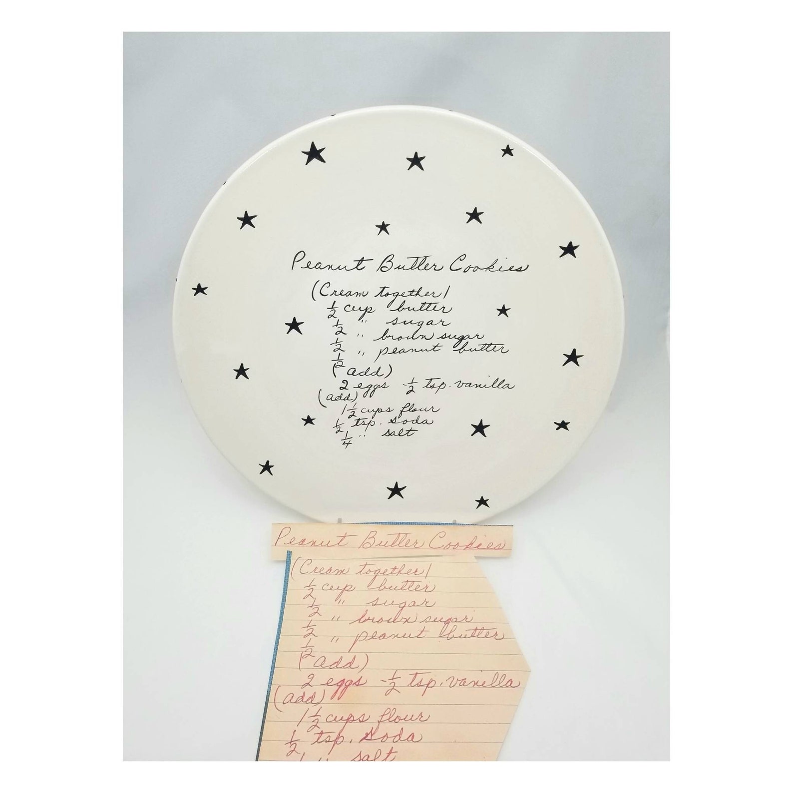 Family Recipe Plate / Handwriting Dish / Handwriting Plate / Memorial ...