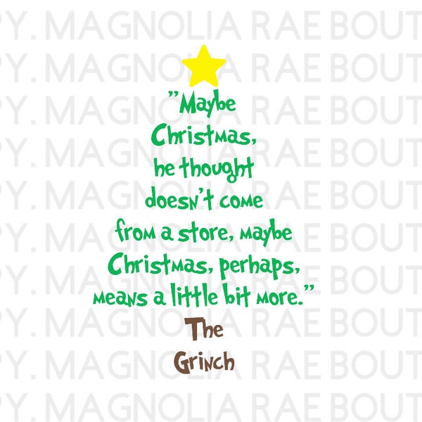 The Grinch Quote - Etsy