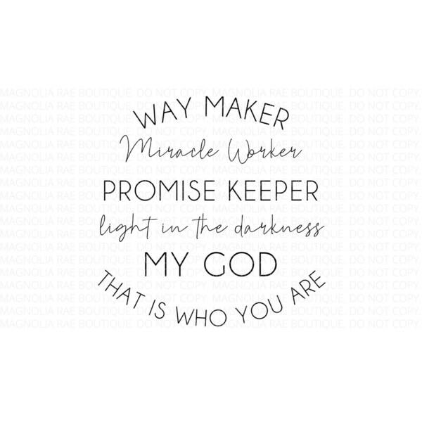 Way Maker Svg - Etsy