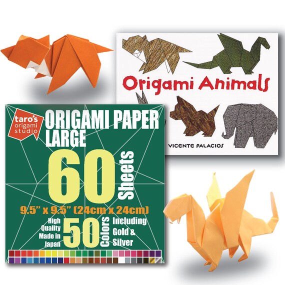 Origami Animals Book Large Origami Paper Combo | Etsy