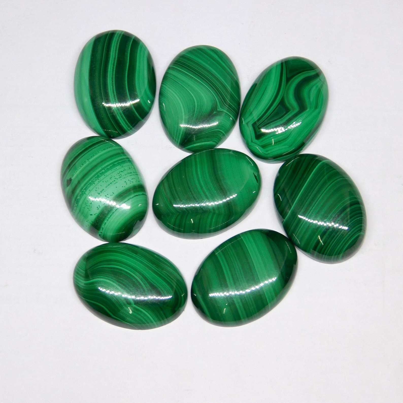 Green Malachite Cabochon Oval 5x7 6x8 7x9 8x10 10x12 10x14 - Etsy