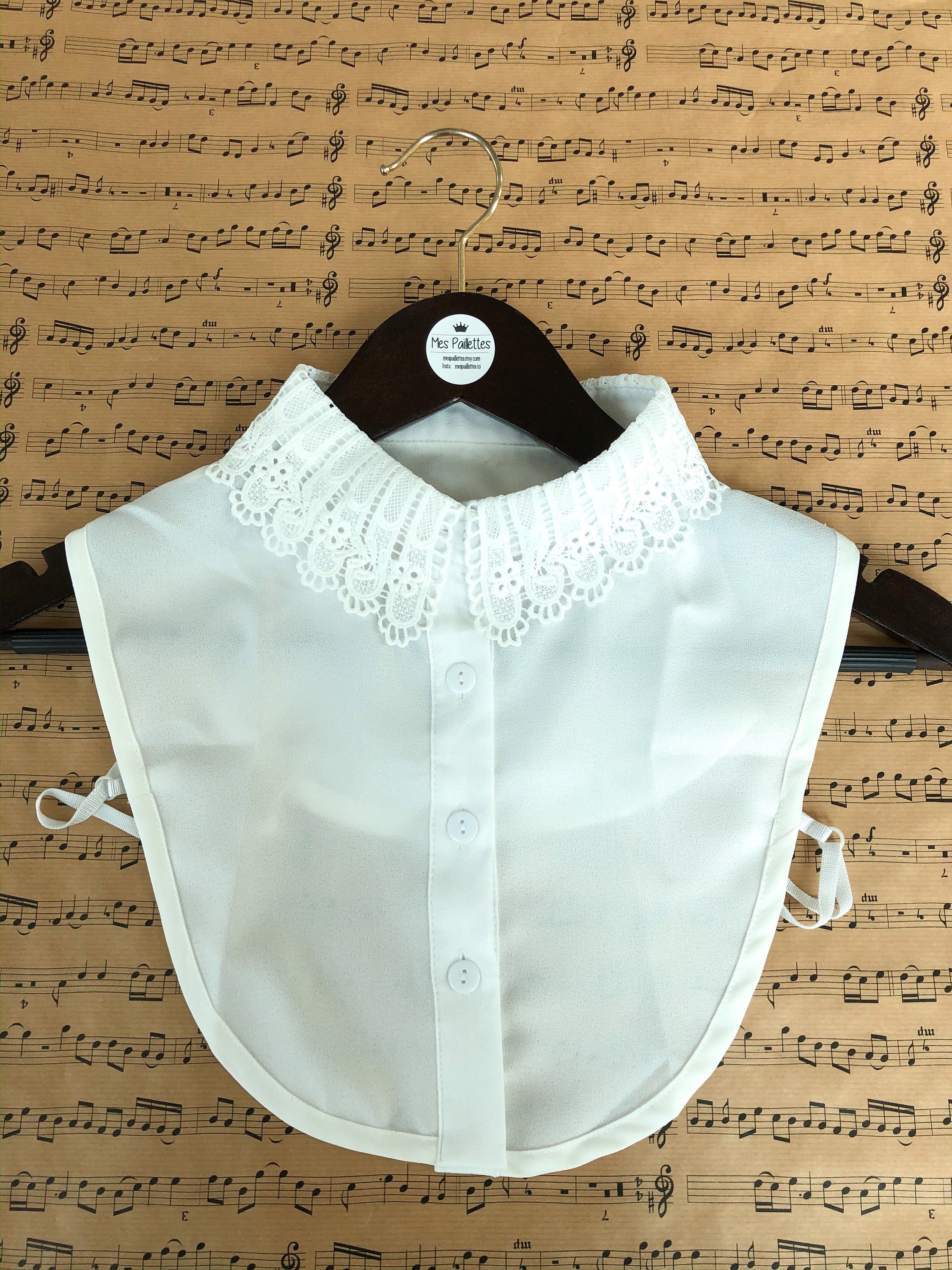 White Fake Collar Half Shirt Collar - Etsy