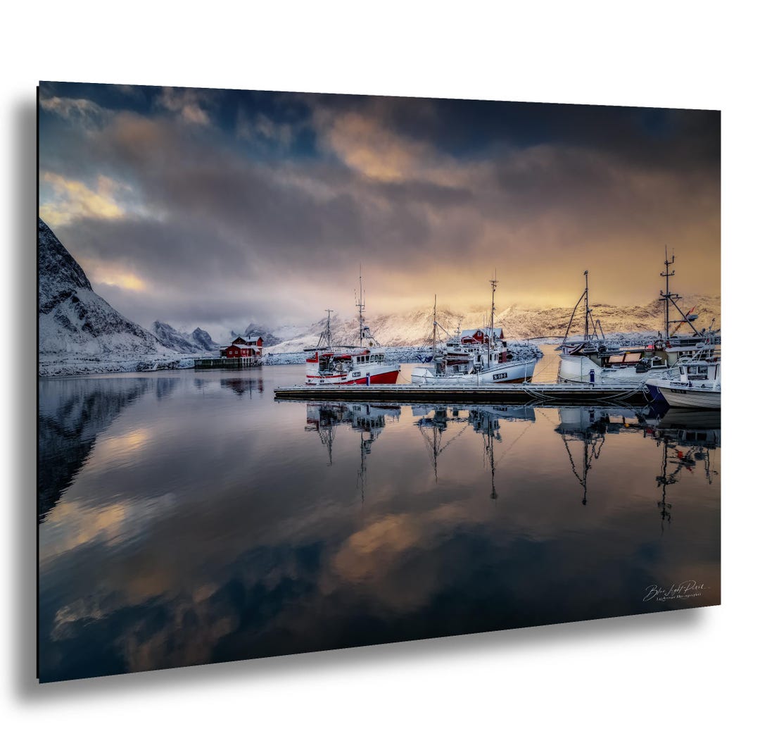 Lofoten Norway Winter Sunset Print: Nordic Landscape Photography - Etsy