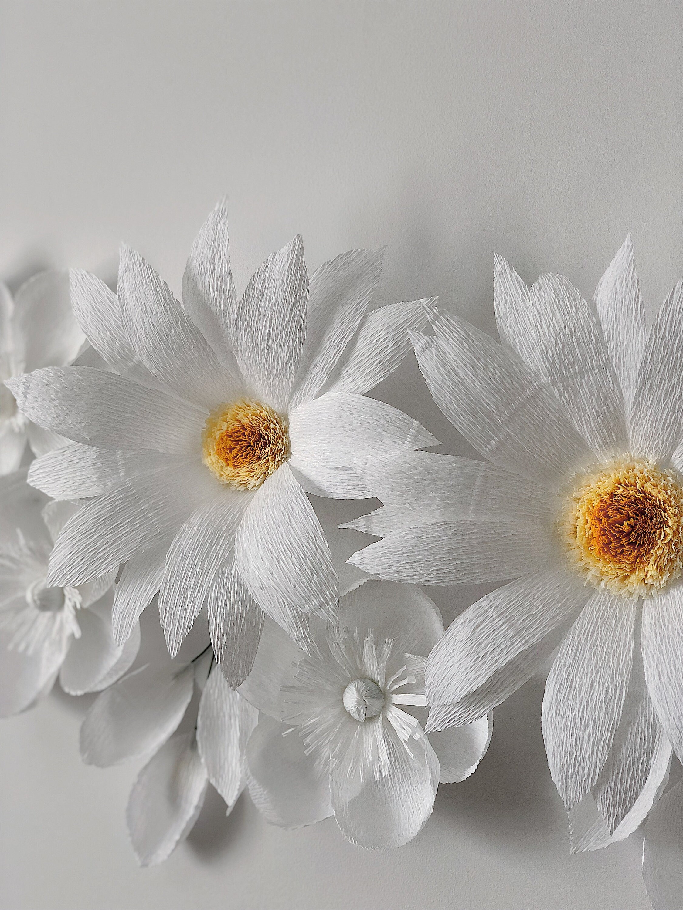 Set of 9 Paper Flowers Paper Flowers Wall Decor Nursery - Etsy