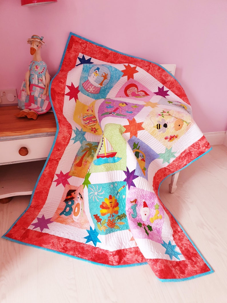 Time to Remember Calendar Applique Quilt - Etsy