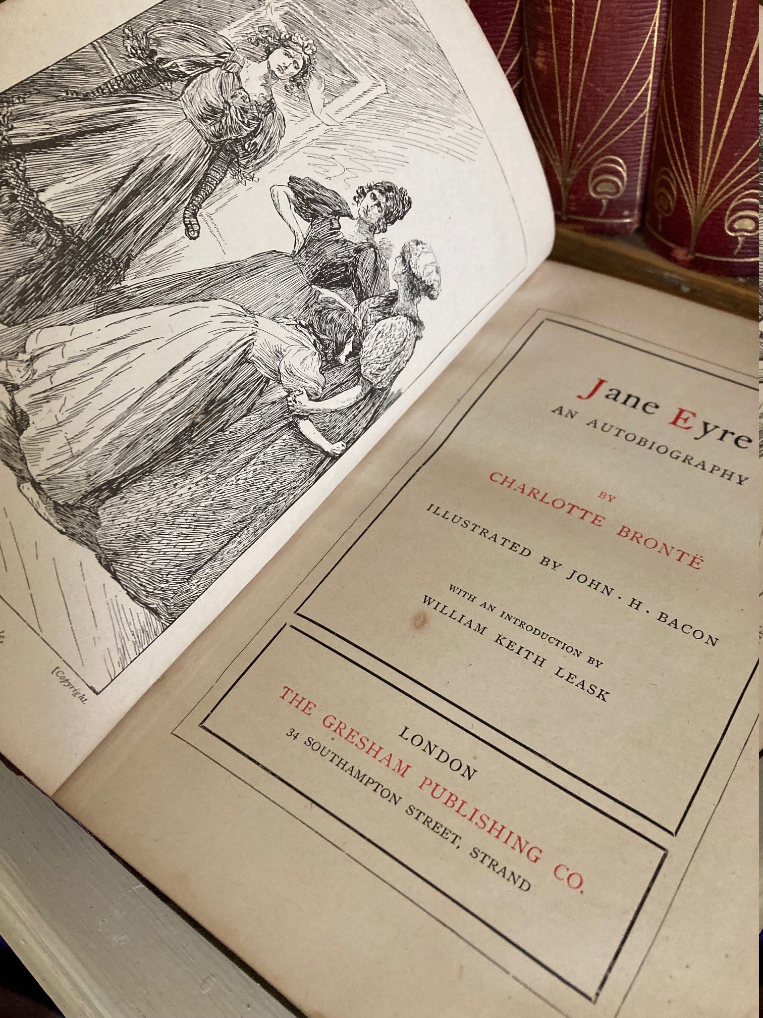 Jane Eyre Charlotte Bronte Gresham Publishing Talwin - Etsy