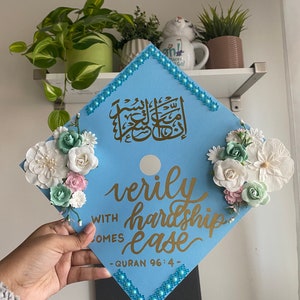 Custom Islamic Graduation Cap - Hand Painted Cap - 3D - Highschool ...