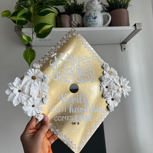 Custom Islamic Graduation Cap - Hand Painted Cap - 3D - Highschool ...