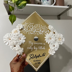 Custom Islamic Graduation Cap - Hand Painted Cap - 3D - Highschool ...